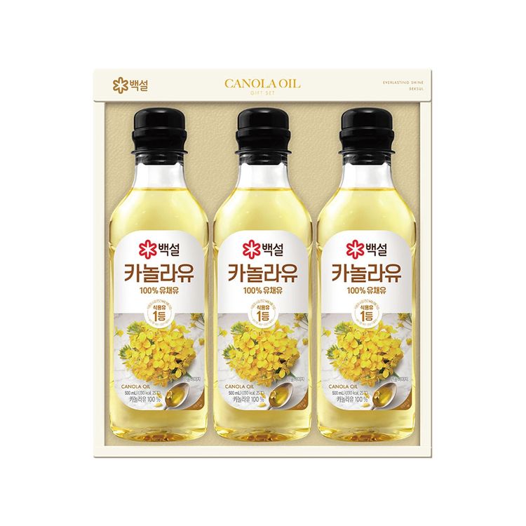 Cj 선물세트 백설 카놀라유 2호 쇼핑백포함 홈플러스 택배배송