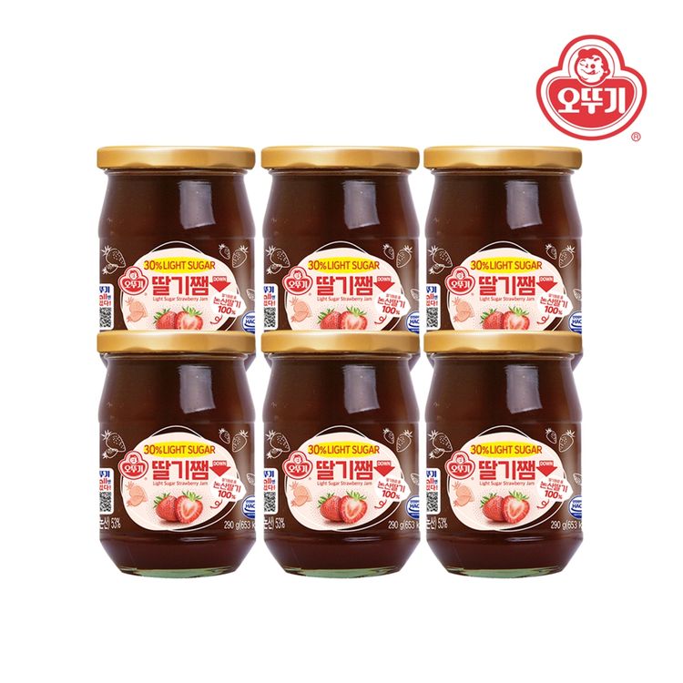 [오뚜기] 라이트슈가 딸기쨈 290g x 6개 | 홈플러스 택배배송