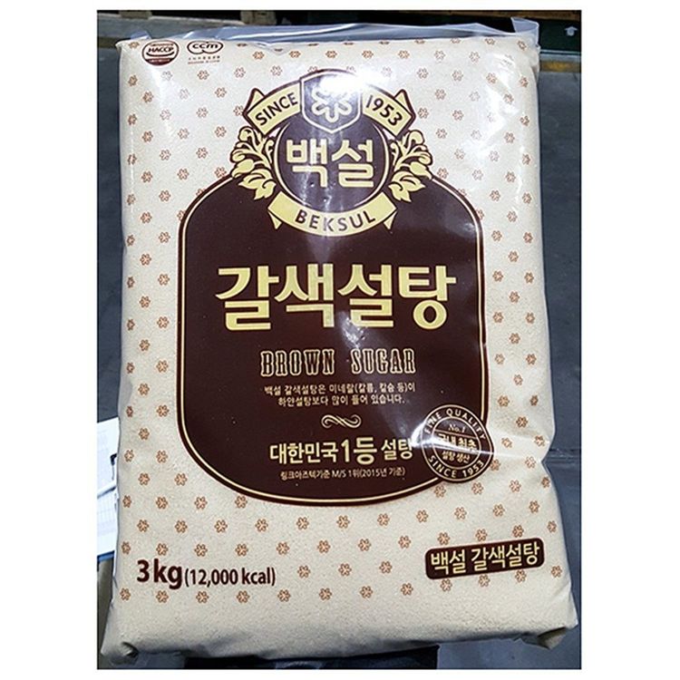 황설탕 백설 3k 중백당 황설탕 갈색설탕 소스 조미료 홈플러스 택배배송