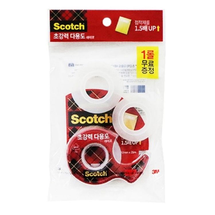 3m 스카치 초강력 테이프 디스펜서 리필 2롤 12mm25m 홈플러스