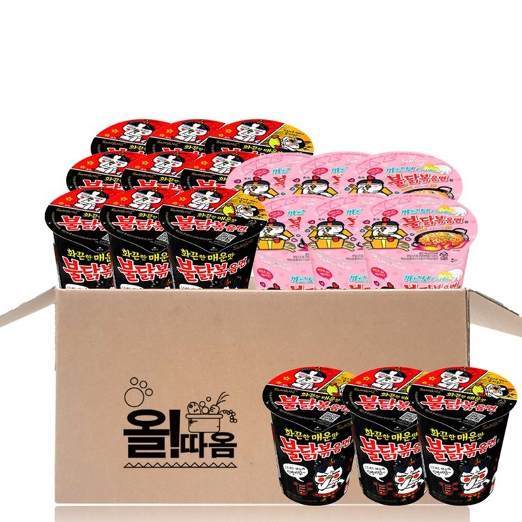 올따옴 불닭볶음면 소컵12개까르보불닭볶음면소컵6개 홈플러스 택배배송