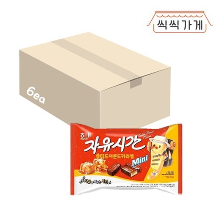 자유시간미니 솔티드아몬드카라멜 420g X 6ea 한박스 홈플러스 택배배송