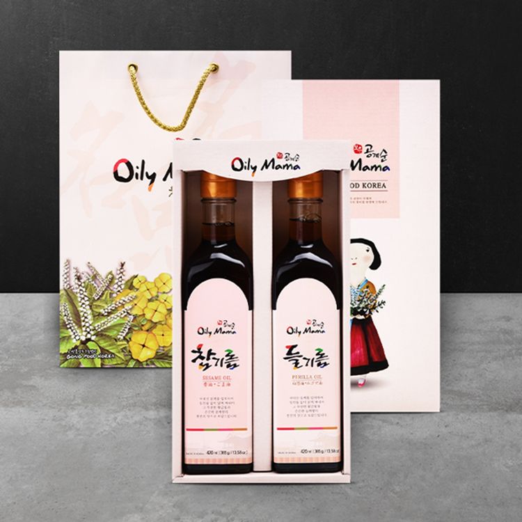 국내산 참기름 들기름 선물세트 4호참들기름각420ml 홈플러스 택배배송