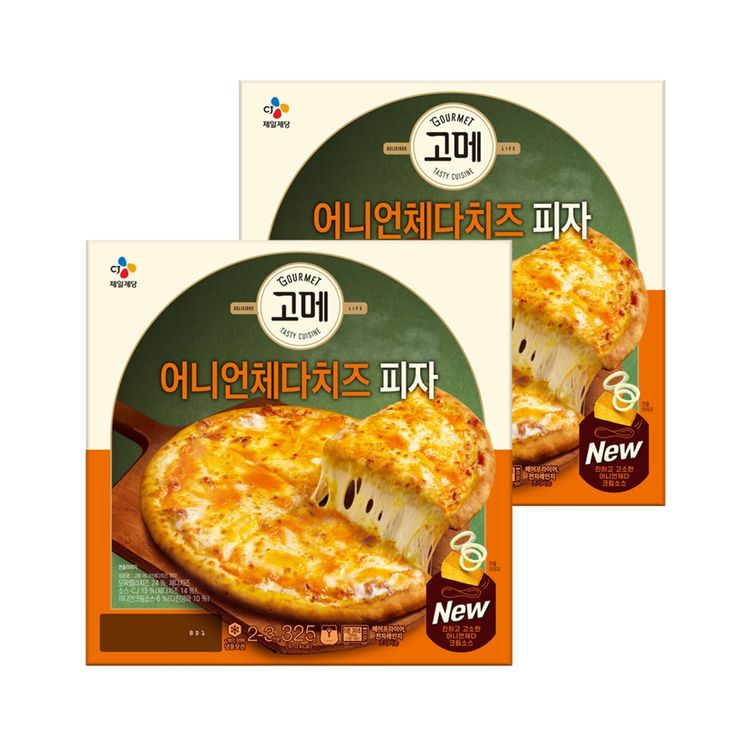 고메 어니언 체다치즈 피자 325g X2개 홈플러스 택배배송