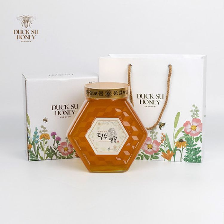덕수벌꿀양봉 국산 대용량 천연 벌꿀 유리병 야생화꿀 2kg 선물용 홈플러스 택배배송
