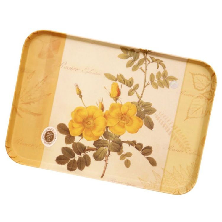스퀘어 쟁반 대 골드로즈 1p 38x27x2cm 트레이 받침대 홈플러스 택배배송