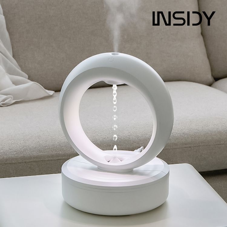 인사이디 무중력 Led 물멍 초음파 가습기 탁상용 Usb 무드등 인테리어 Iguh 100 홈플러스 택배배송