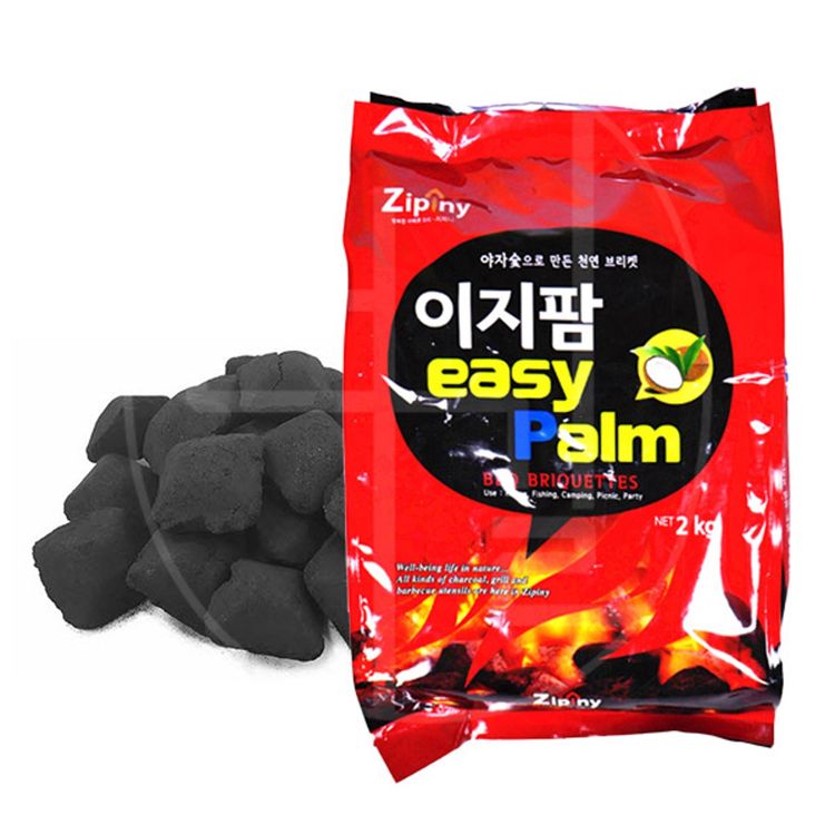 자연앤톡 홈베큐 야자숯 지피니 이지팜 숯불 캠핑 바베큐 2kg 홈플러스 택배배송