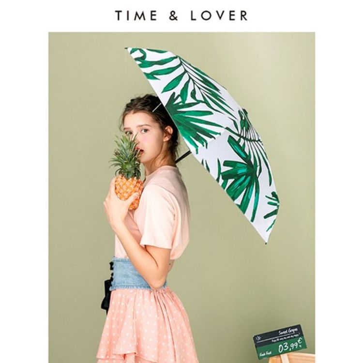 타임앤러버 Palm Leaves 자외선차단 3단 5단 양우산 홈플러스 택배배송