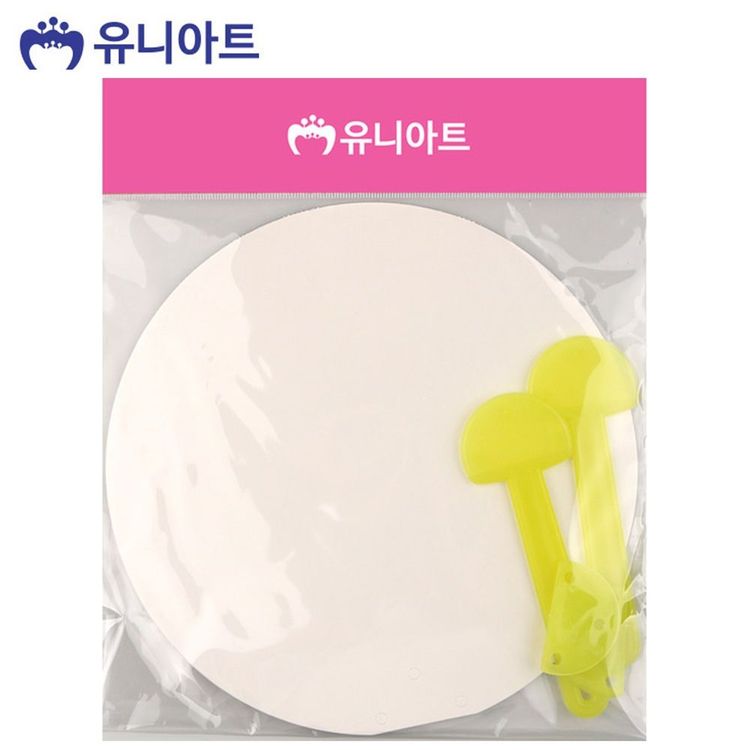 유니아트 1500 튼튼 부채 만들기 2개입 연두 홈플러스 택배배송