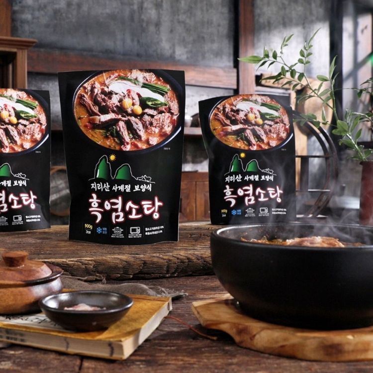 지리산 사계절 보양식 흑염소탕 3팩9인분염소탕 염소고기 즉석식품 홈플러스 택배배송