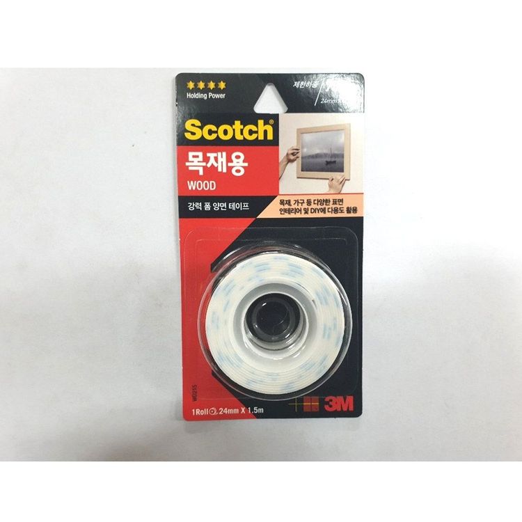3m 강력 폼양면 목재용 24mm 목재용테이프 폼양면 홈플러스 택배배송
