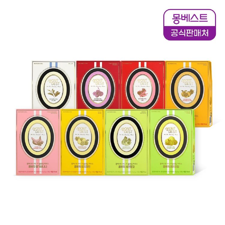 몽베스트 블랜딩 콤부차 8가지 맛보기레몬 파인애플 베리 외 80포 홈플러스 택배배송