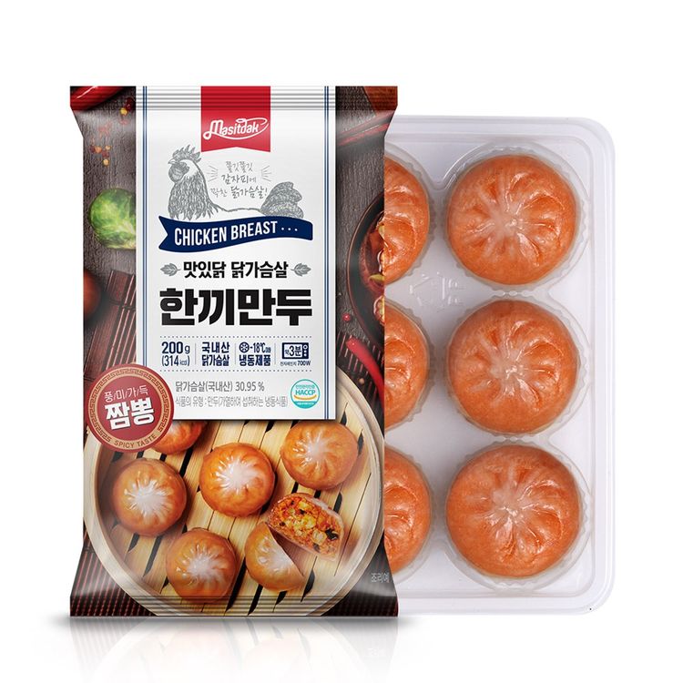 맛있닭 닭가슴살 한끼만두 짬뽕맛 200gx7팩14kg 홈플러스 택배배송