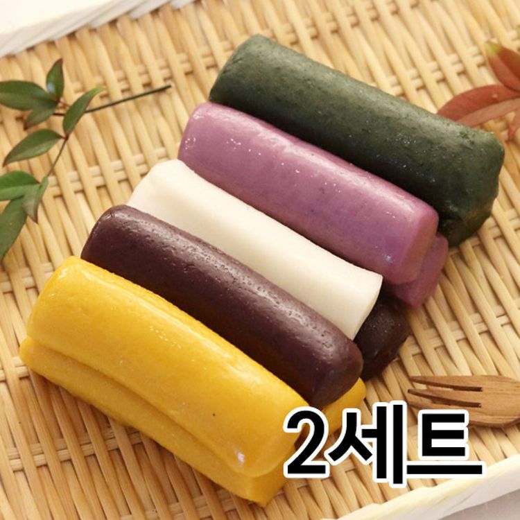 도깨비떡방 오색가래떡 15kg 2세트쌀흑미단호박쑥자색고구마 홈플러스 택배배송