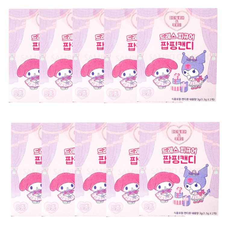 마이멜로디드레스피규어 피규어팝핑캔디 10개랜덤 홈플러스 택배배송