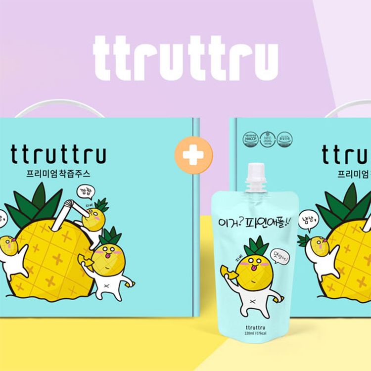 뚜루뚜루 이거파인애플 과채주스 파인애플즙 선물세트 2box 120mlx60 홈플러스 택배배송