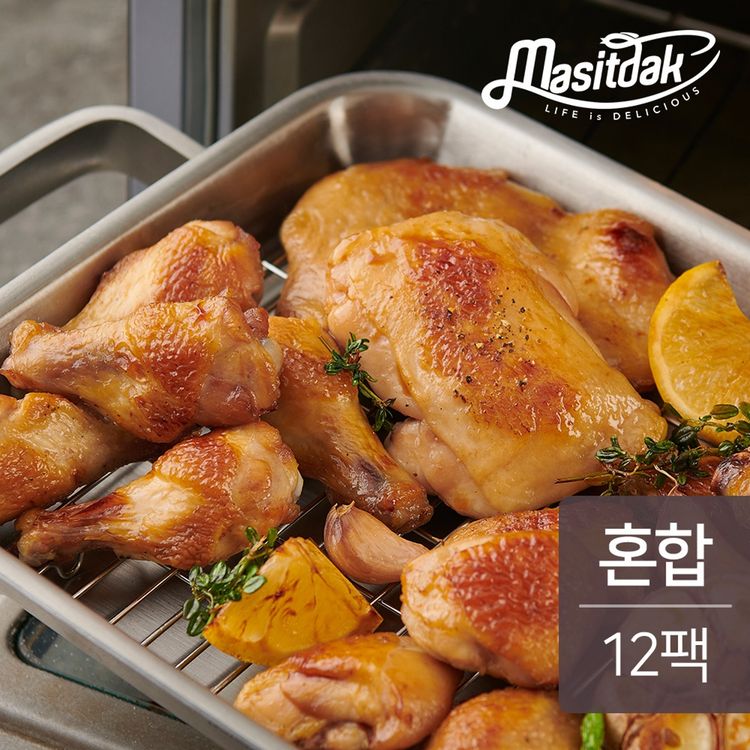 맛있닭 에어치킨 혼합 115~120gx12팩닭다리살3한입닭다리살3윙3봉3 홈플러스 택배배송