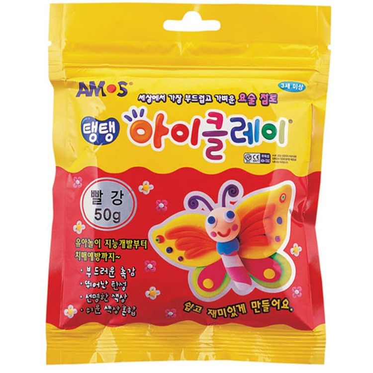 장난감 아이클레이 50g 빨강 1p 미술 그림 디자인 펜시 화구 홈플러스 택배배송