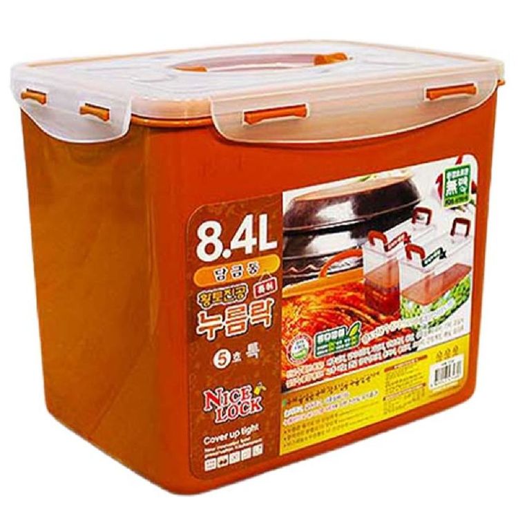 황토 누름락 김치통 84l 진공 투핸들 김장통 보관통 홈플러스 택배배송