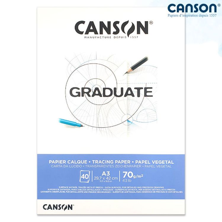 캔손 그래듀에이트 트레싱지 70g 297x42cm 40매 1면제본a3스케치북드로잉지 홈플러스 택배배송