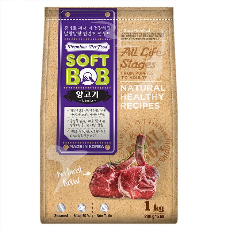 소프트밥 부드러운 강아지 소프트 사료 양고기 1kg 반건조 반습식 홈플러스 택배배송