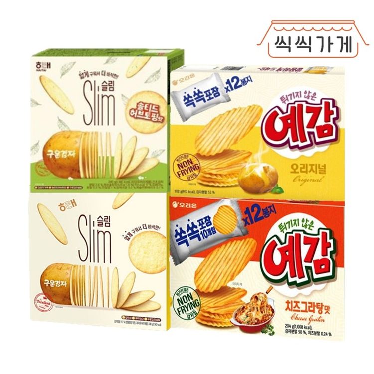 씩씩가게 감자칩 대용량 곽과자 4종예감 2종 구운감자slim 2종 홈플러스 택배배송