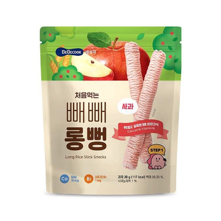 베베쿡 처음먹는 빼빼롱뻥 사과 30g 홈플러스