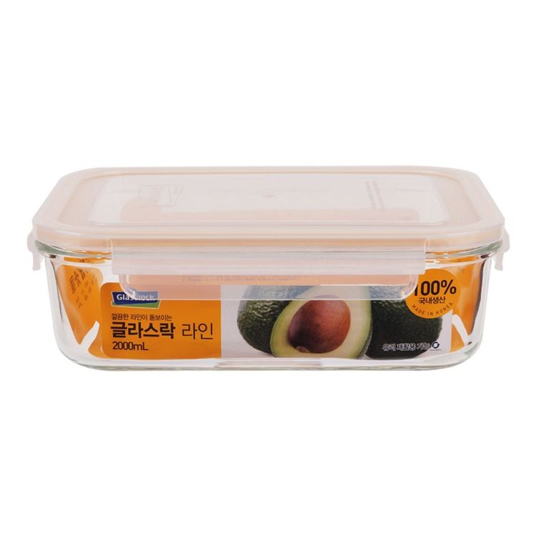 글라스락 실용적인 N6143aa9f09 직사각 유리 밀폐 용기 2000ml 홈플러스 택배배송