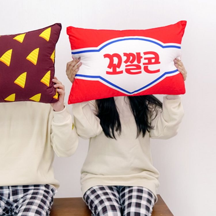 바보사랑 롯데제과 꼬깔콘 고소한맛 레드 베개커버40x60 홈플러스 택배배송