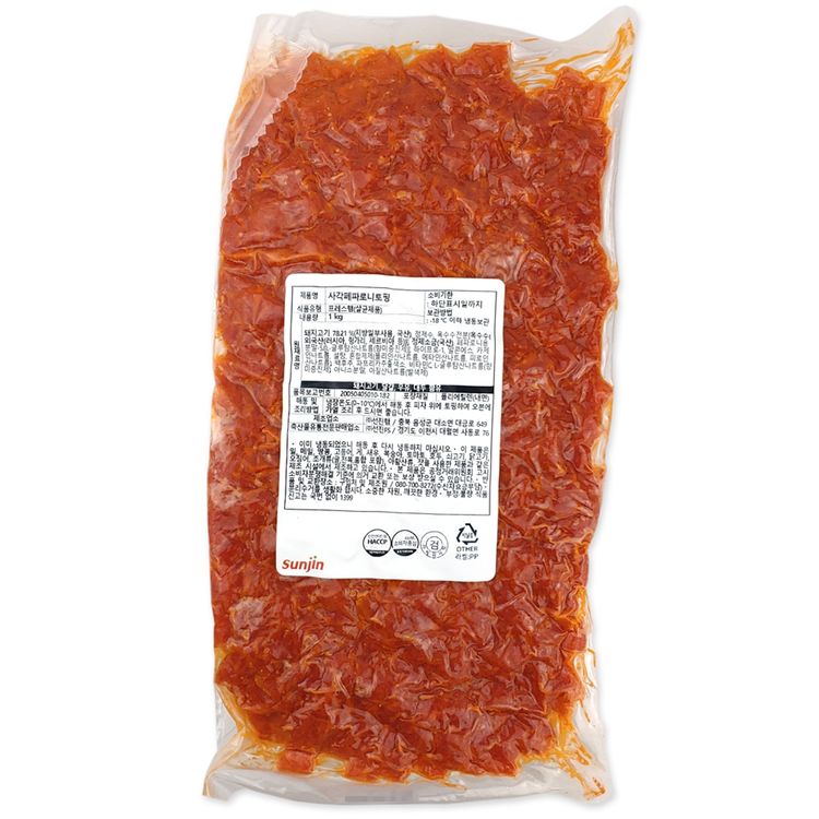 선진fs 사각 페파로니 토핑 1kg 토핑 한돈 아이스박스 발송 홈플러스 택배배송