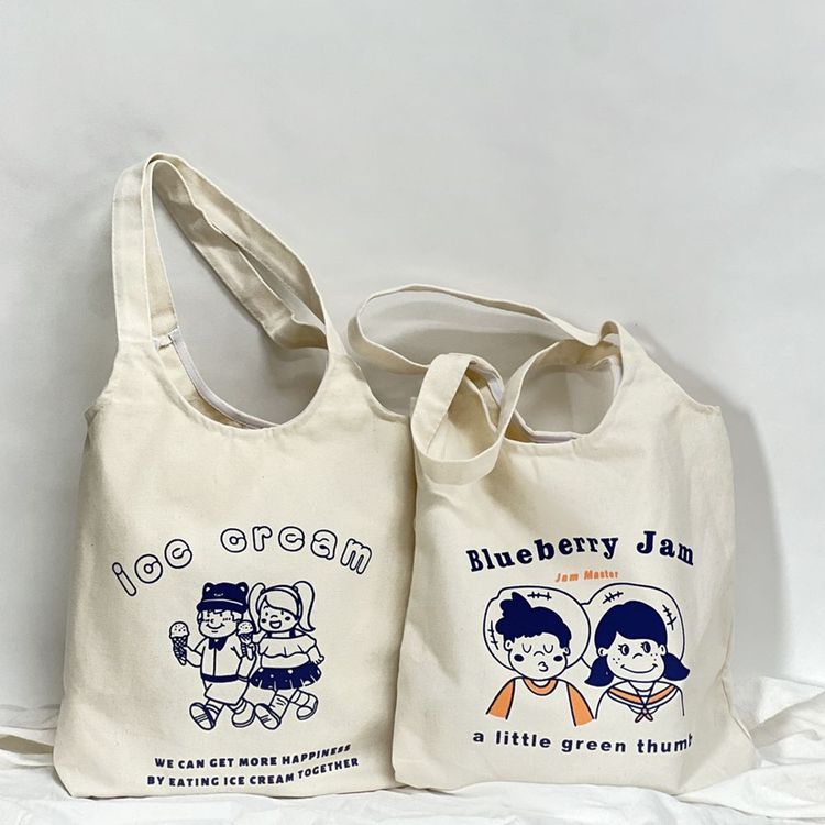 블루베리잼 아이스크림 캔버스 에코백 홈플러스 택배배송