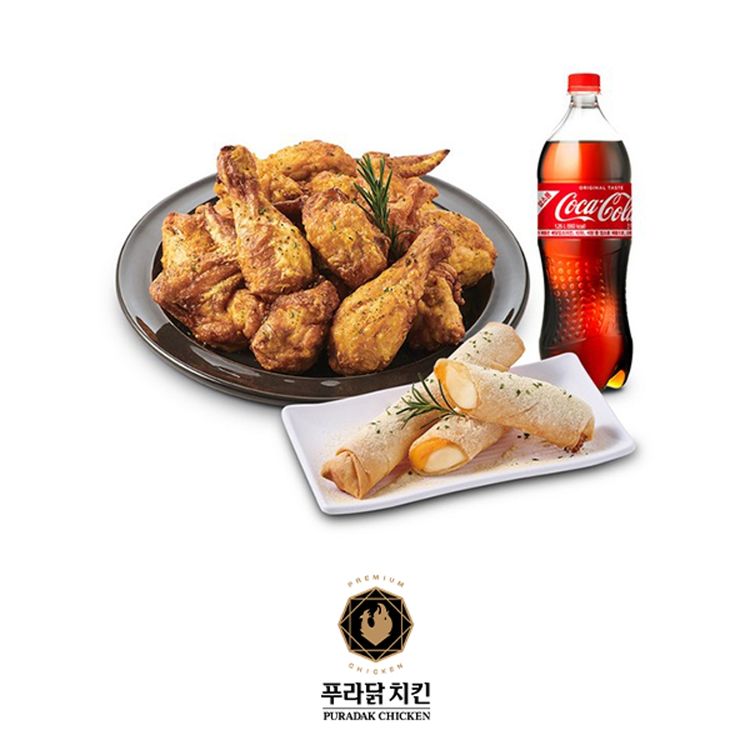 푸라닭 씬 후라이드콘소메 빅치즈스틱콜라 125l 홈플러스 택배배송