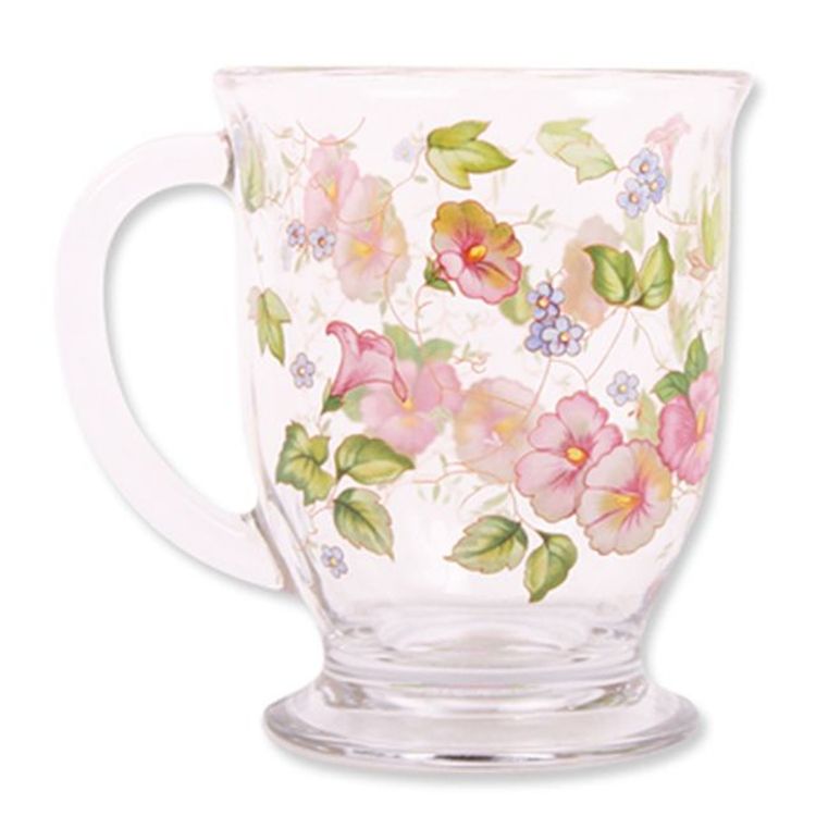파르페 N2111d54ab6 플라워 유리 머그컵 470ml 2p 예쁜맥주잔 홈플러스 택배배송