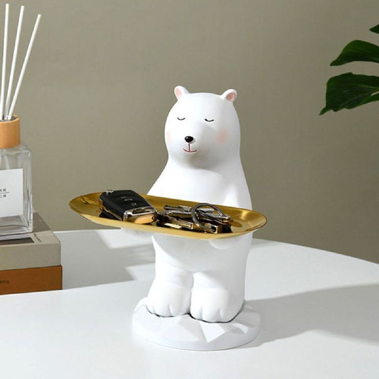 화분 데코 테라리움 장식 쟁반들고 서있는 곰 홈플러스 택배배송