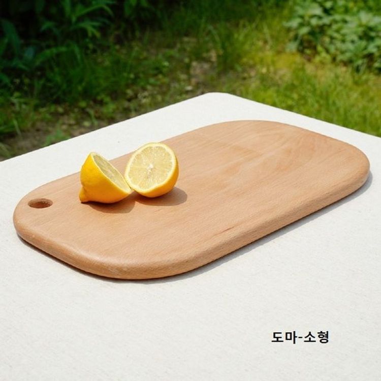 너도밤나무 원목 플레이팅 자갈도마소형 우드접시 홈플러스 택배배송