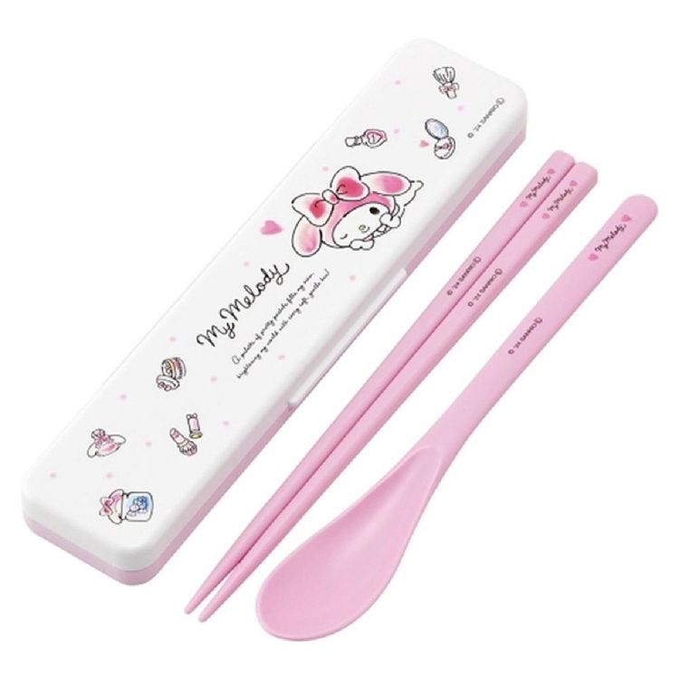 마이멜로디 코스메틱 숟가락젓가락 콤비세트 18cm 홈플러스 택배배송