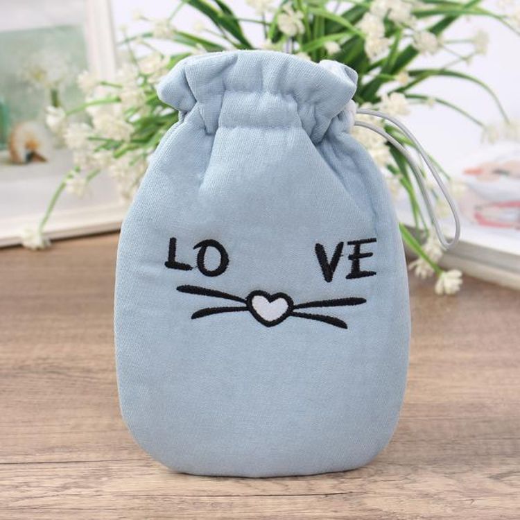 바보사랑 하트캣 보온 물주머니250ml 블루 홈플러스 택배배송