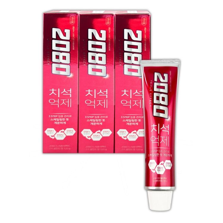 2080 트리플이펙트 스트롱민트향 치약 120g 3입 -O | 홈플러스 택배배송