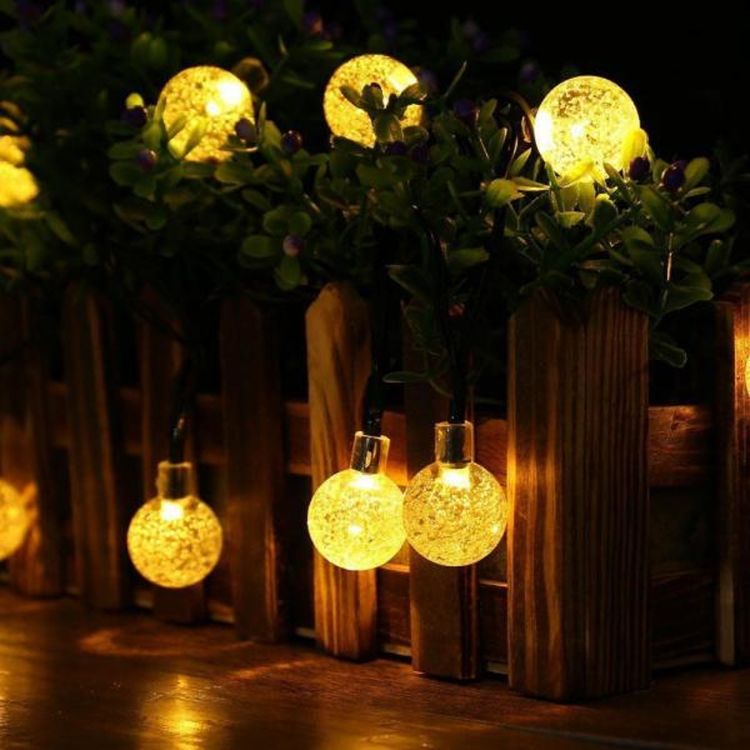 바보사랑 태양광 Led 30구 스노우볼 가랜드 전구 캠핑줄조명 홈플러스 택배배송