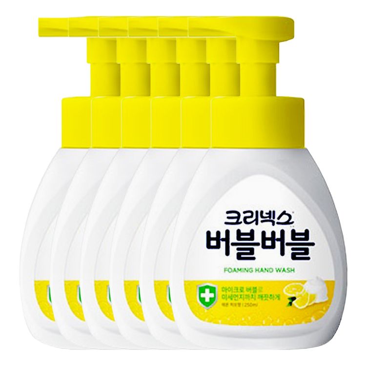 크리넥스 버블버블 핸드워시 레몬허브향 용기 250ml X 6개 홈플러스 택배배송