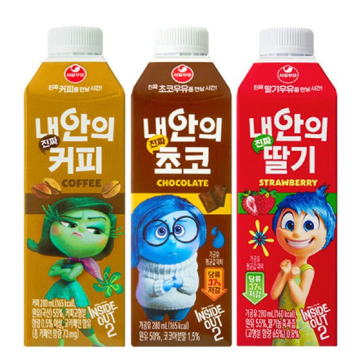 멀티박스 서울우유 내안의진짜 초코딸기커피 각6개씩 총18입 홈플러스 택배배송
