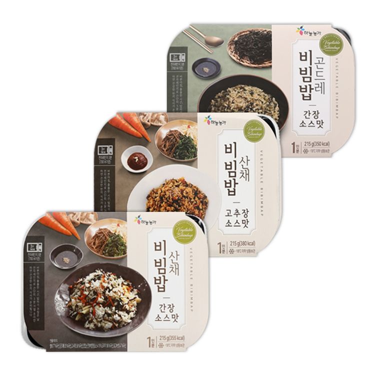 하늘농가 비빔밥 3종 알뜰세트 각 2팩씩 홈플러스 택배배송