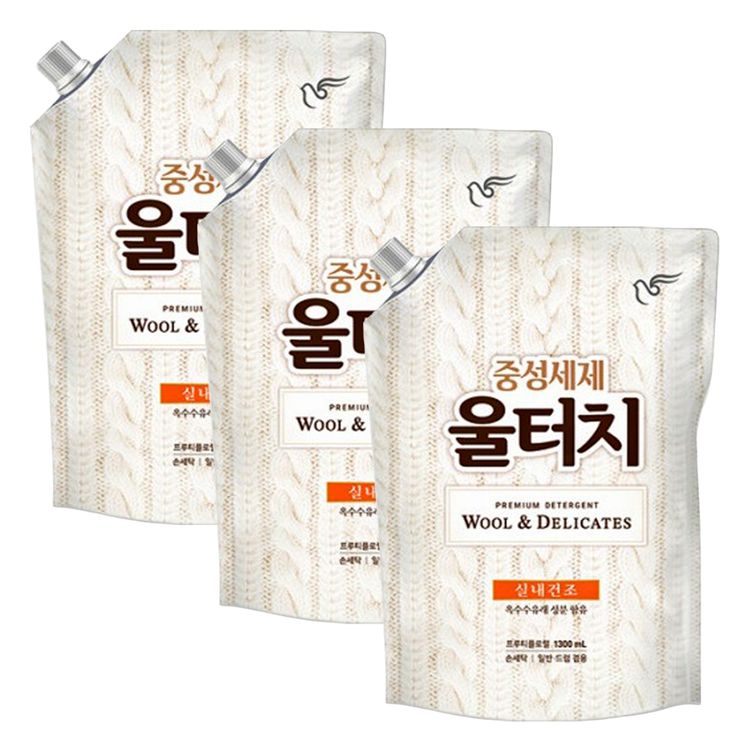피죤 울터치 프리미엄 중성세제 리필 1300ml X 3개 홈플러스 택배배송