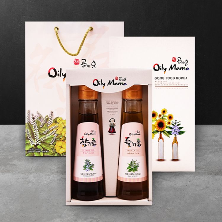 국내산 참기름 들기름 선물세트 1호참들기름각100ml 홈플러스 택배배송