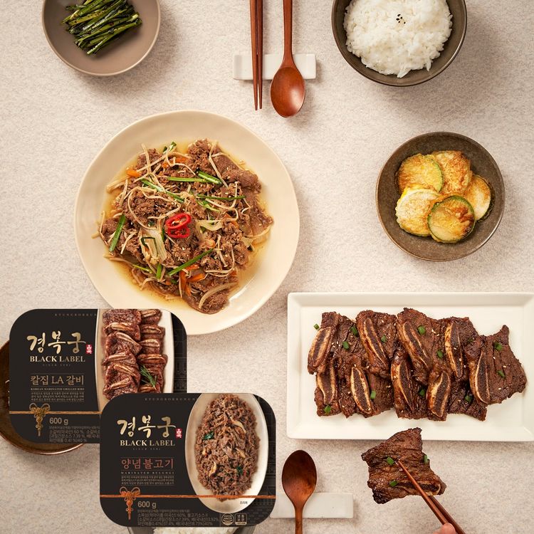 경복궁 불고기 La갈비 혼합구성 양념불고기 1팩칼집la갈비 1팩 홈플러스 택배배송