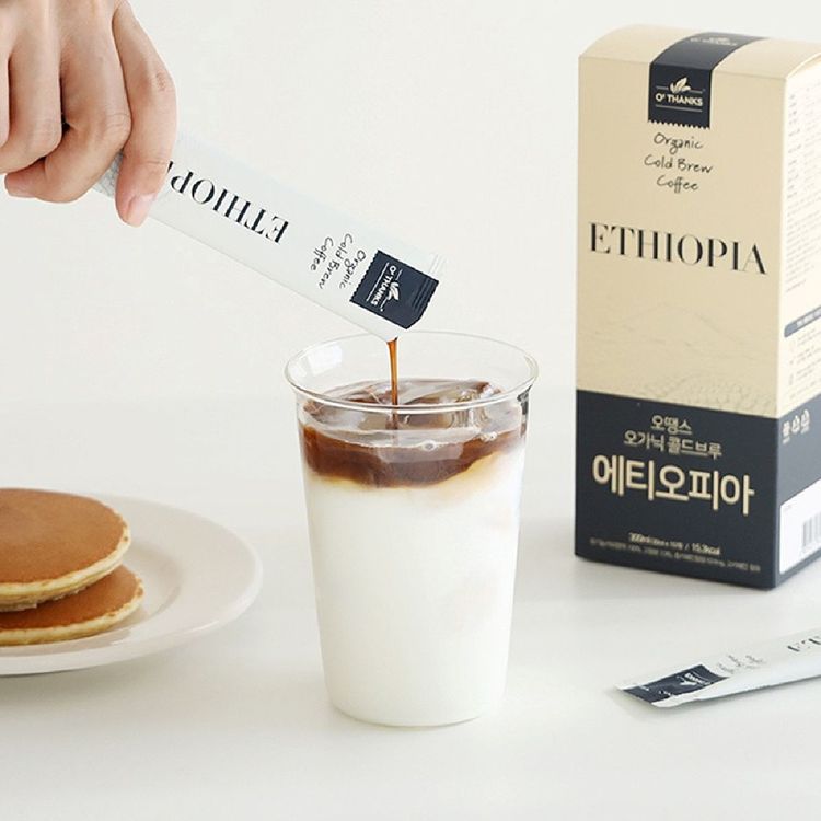 오땡스유기농 콜드브루원액 더치커피파우치 스틱 에티오피아 30ml 10개입 홈플러스 택배배송