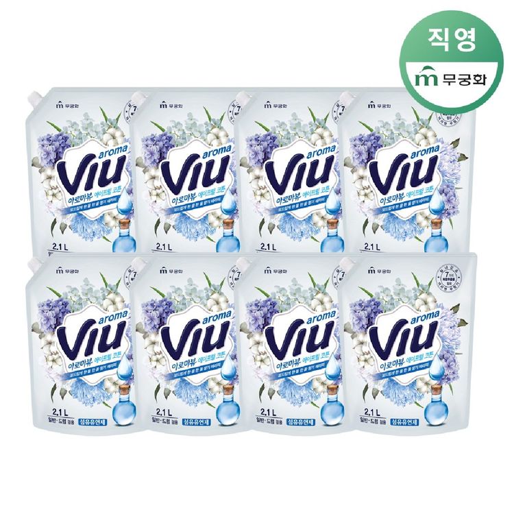 아로마뷰 섬유유연제 에이프릴 코튼 21l 리필 X 8개 1box 홈플러스 택배배송