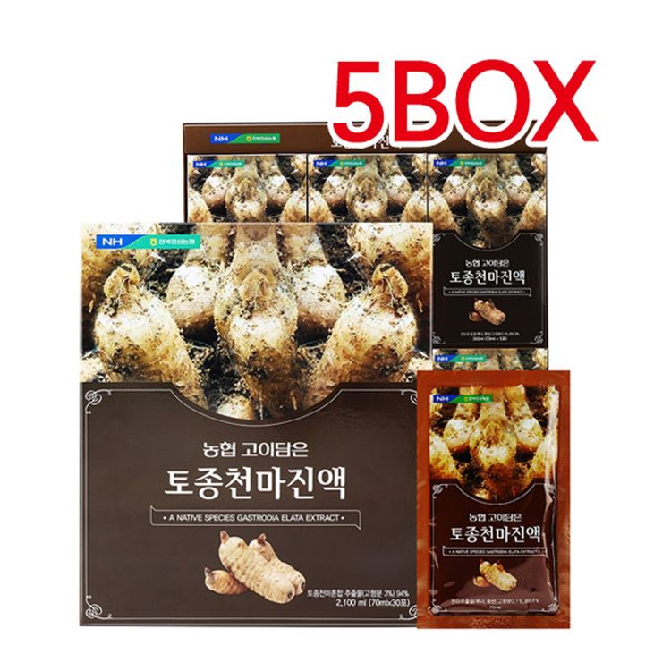 전북인삼농협 고이담은 토종천마진액 70mlx30포 5box마즙사과농축액명절선물 홈플러스 택배배송