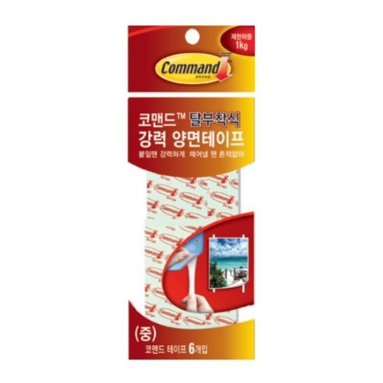 3m 코맨드양면테이프 17024m중 6개입 홈플러스 택배배송